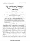 An Incomplete Contracts Approach to Financial Contracting - 豆丁网
