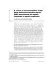 A review of bioconcentration factor (BCF) and bioaccumulation factor ...