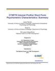 ONET® Interest Profiler Short Form Psychometric Characteristics - 豆丁网