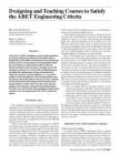 Designing and Teaching Courses to Satisfy the ABET Engineering - 豆丁网