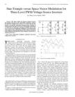 Sine Triangle versus Space Vector Modulation for Three Level PWM ...