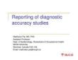 Reporting of diagnostic accuracy studies - 豆丁网