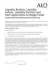 Liquidity Buckets, Liquidity Indices, Liquidity Duration and ：流动性流动性指标 ...